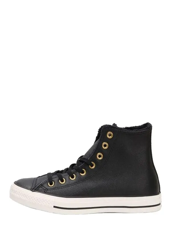 CONVERSE Chuck Taylor All Star High Top Leather Sneakers - Black
