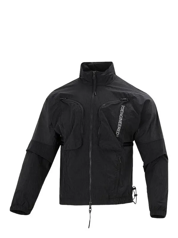 JORDAN Ss22 Solid Color Zipper Stand Collar Sports Jacket - Default Color