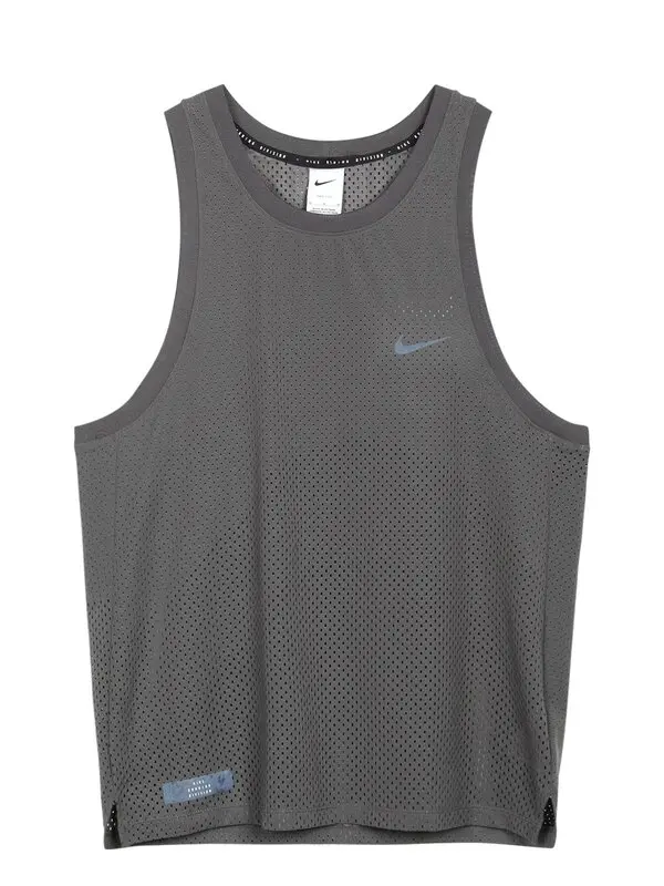 Nike Dri-fit Run Division Rise 365 Running Tank Top - Medium Ash/black