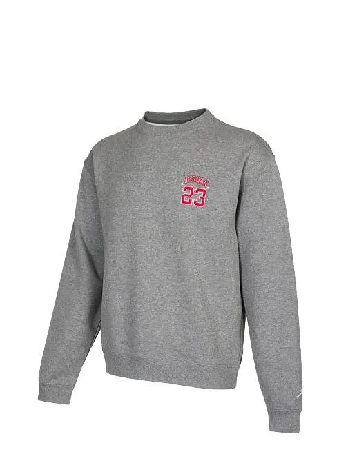 JORDAN Embroidered Logo Sports Pullover - Grey