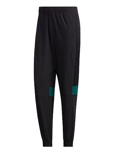 Adidas Neo Ss Tcns Tp 2 Colorblock Bundle Feet Casual Loose Sports Long Pants - Black