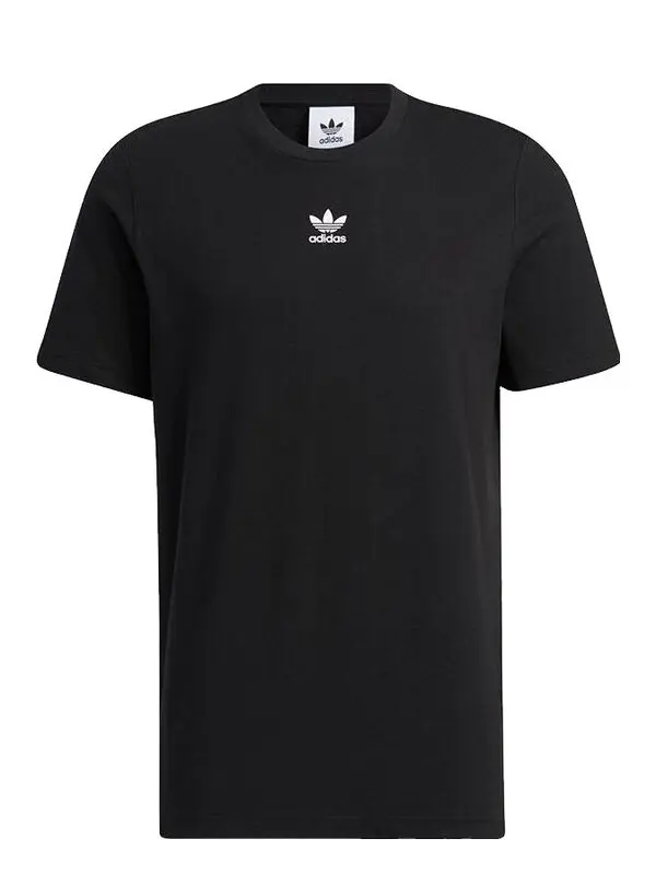 Adidas Originals Ts Ss Tee Logo Printing Round Neck Sports Short Sleeve Black T-shirt - Multi-color