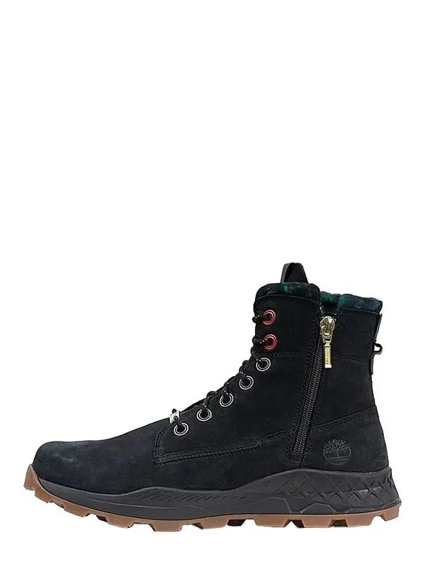 Timberland Brooklyn Side Zip Boots - Black/brown/red