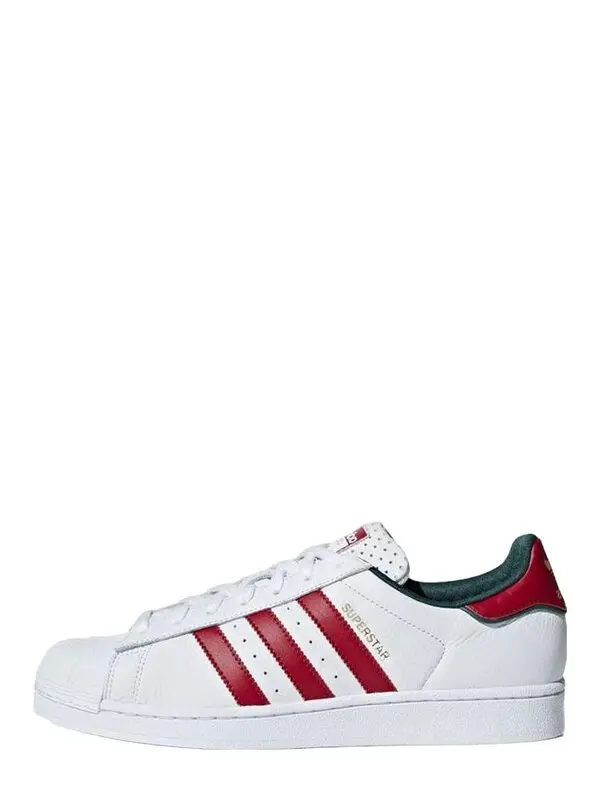 Adidas Originals Superstar Shoes - White/green/red