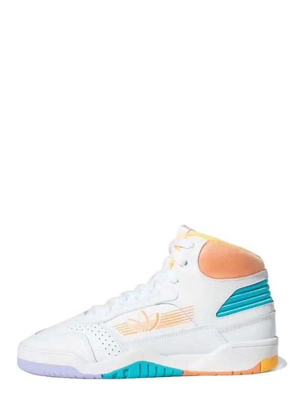 Adidas Originals Carerra Mid Top Sneakers - White/orange/blue