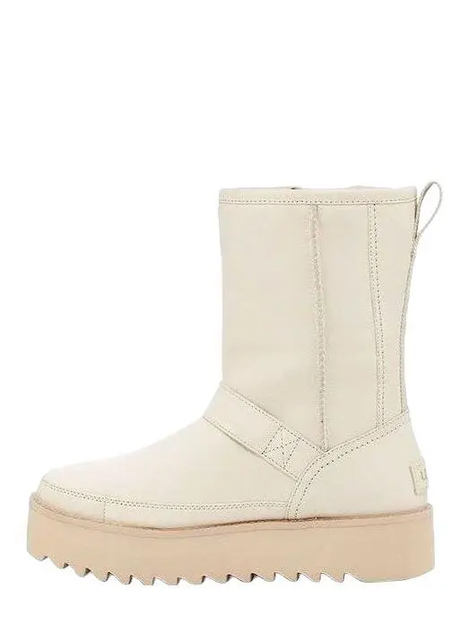 UGG Classic Rebel Biker Short Boots - Bone
