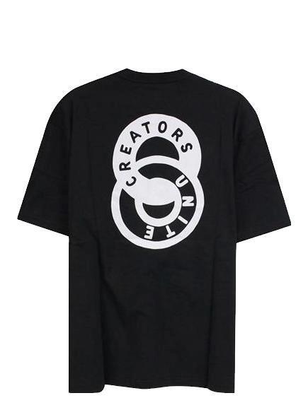 Adidas Logo Printing Round Neck Short Sleeve - Black