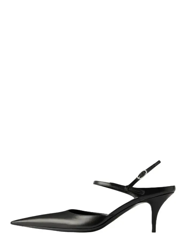 Balenciaga Avenue Bow Slingback - Black/silver