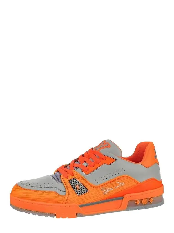 LOUIS VUITTON Trainer Sneakers - Orange/grey