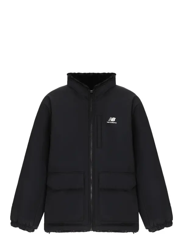 NEW BALANCE Logo Windbreaker Jacket - Black/white