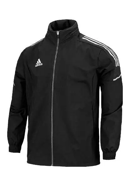 Adidas Con21 Aw Jkt Hooded Jacket - Black