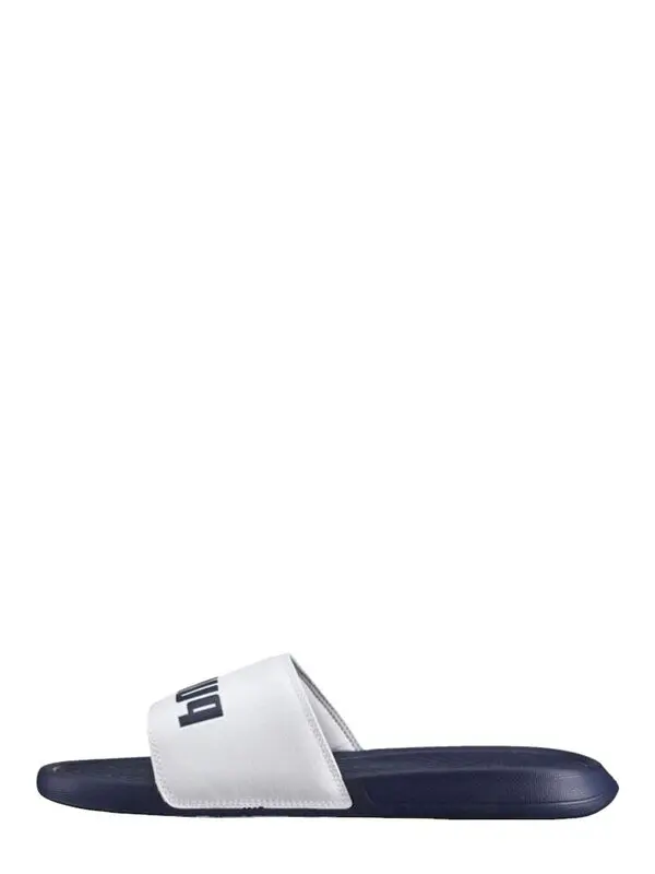 PUMA Popcat Shower Slides - White/blue