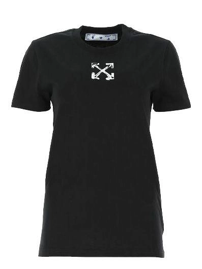 Off-White Printed Short Sleeve T-shirt - Black