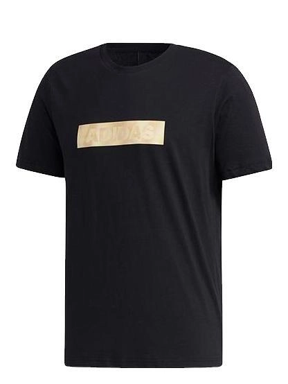 Adidas Mh Gfx T Lng Square Printing Short Sleeve - Black