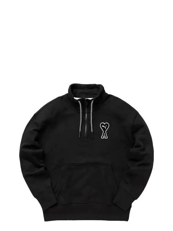 PUMA X Ami Half Zip Sweatshirt - Black