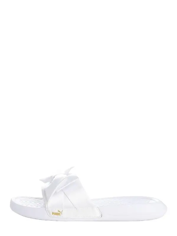 PUMA Bow Detail Slide Sandals - White