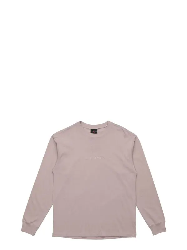 JORDAN Back Logo Round Neck Pullover Long Sleeves - Yellow