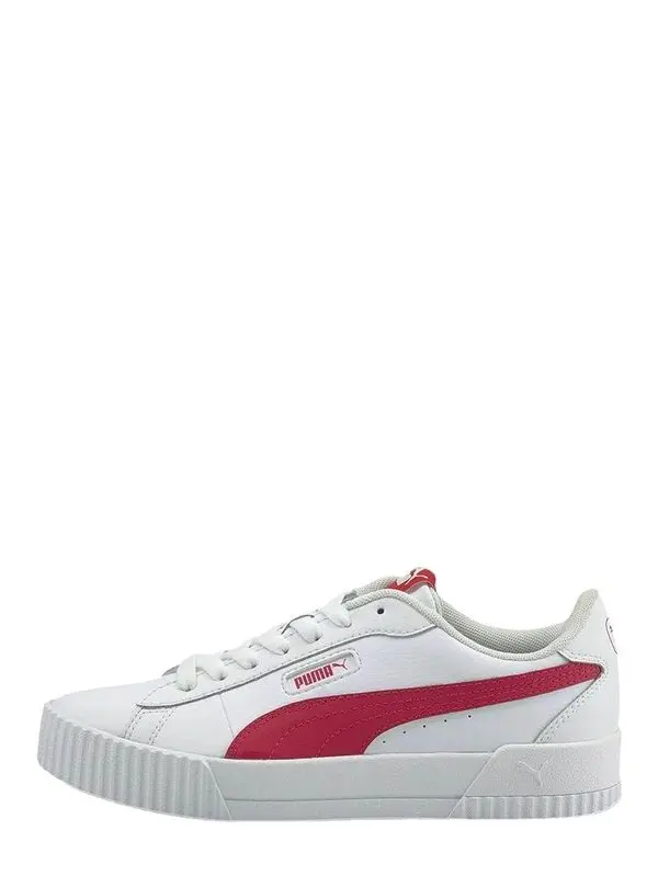 PUMA Carina Crew Sneakers - White/red