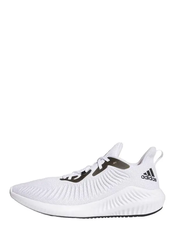 Adidas Alphabounce+ Cloud Lace-up Sneakers - White