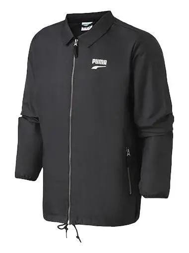 PUMA Downtown Casual Sports Lapel Jacket - Black