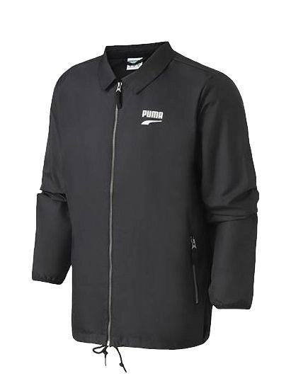 PUMA Downtown Casual Sports Lapel Jacket - Black