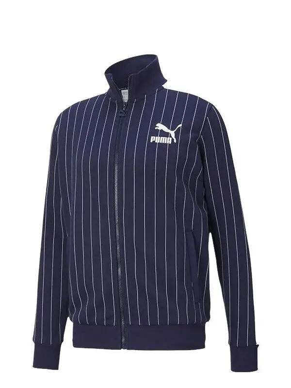 PUMA Pinstripe Fleece Lined Jacket - Tan