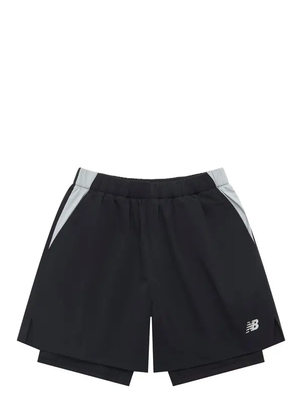NEW BALANCE Nb Logo 2 In 1 Short - Black