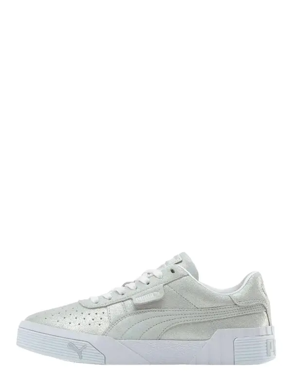 PUMA Cali Shimmer Sneakers - Silver/white