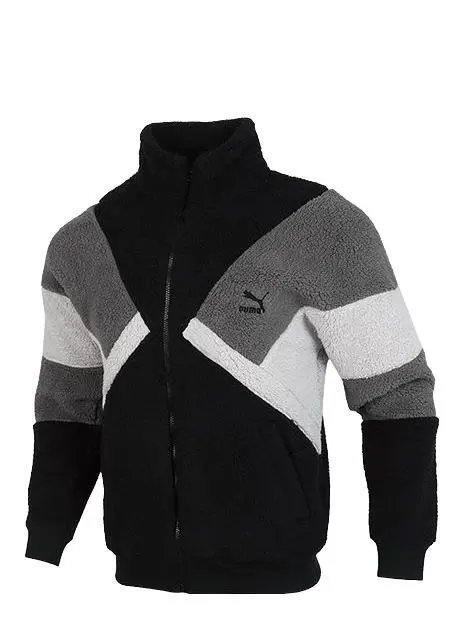 PUMA Retro Block Sherpa Jacket - Black