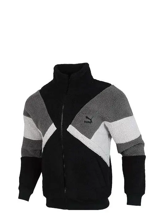 PUMA Retro Block Sherpa Jacket - Black