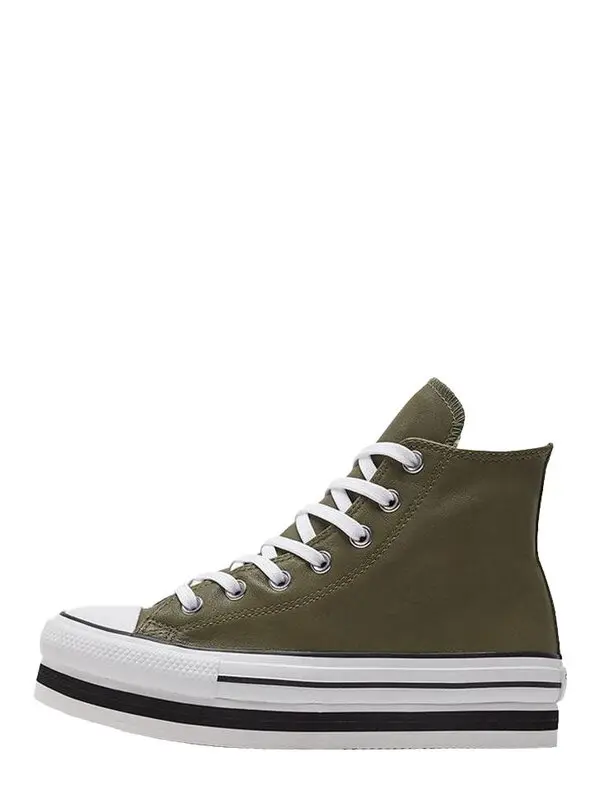 CONVERSE Chuck Taylor All Star Platform Layered High Top Sneakers - Green