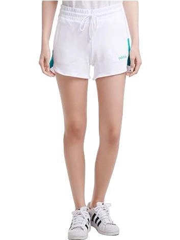Adidas Neo Side Logo Drawstring Sports Shorts - White