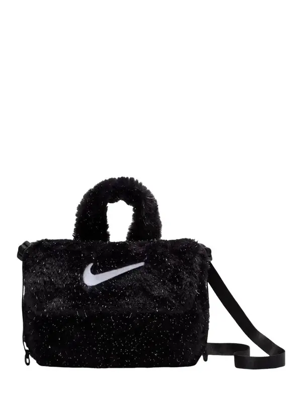 Nike Faux Fur Crossbody Bag - Black/cool Grey/white