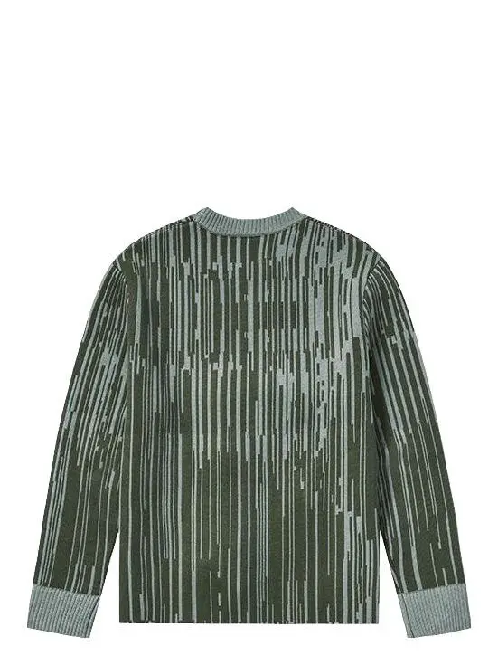A-COLD-WALL* Abstract Stripe Jumper - Green