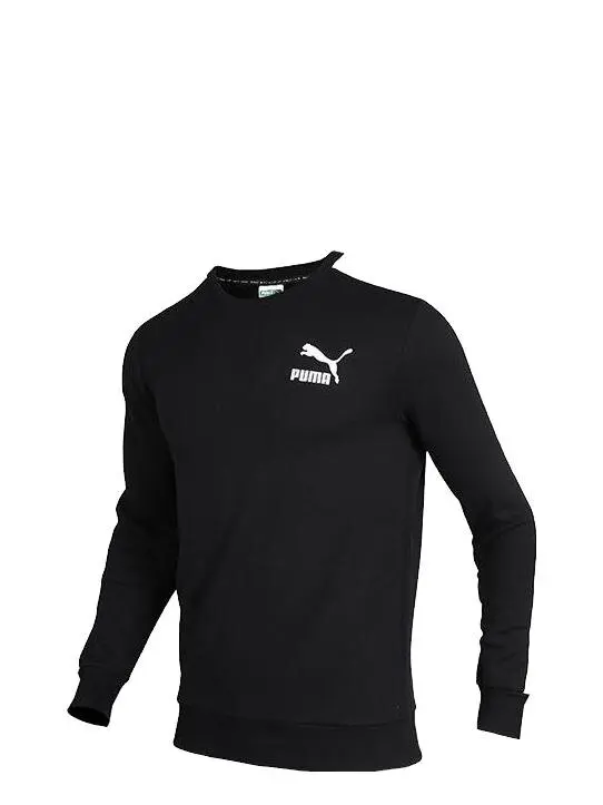 PUMA T7 Crewneck Fleece-lined Sweatshirt - Black
