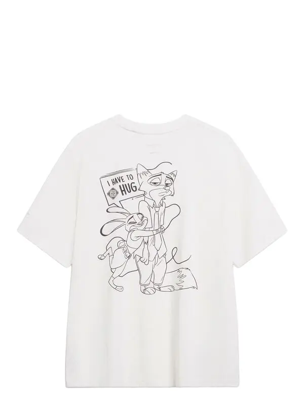 LI-NING X Disney Zootopia Graphic T-shirt 'white - White/black
