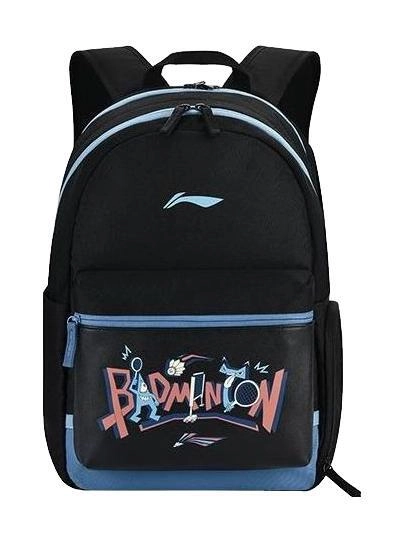 LI-NING Badminton Graphic Backpack - Black/blue