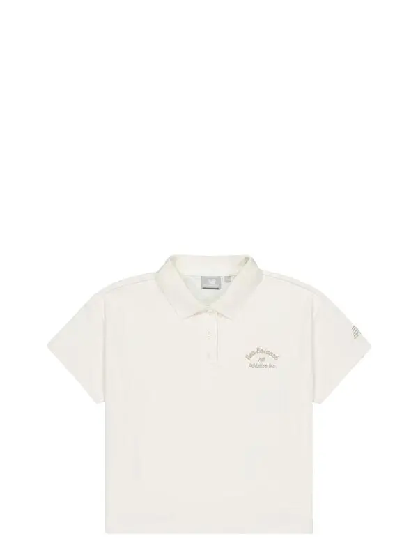 NEW BALANCE Athletics Polo Shirt - Ivory