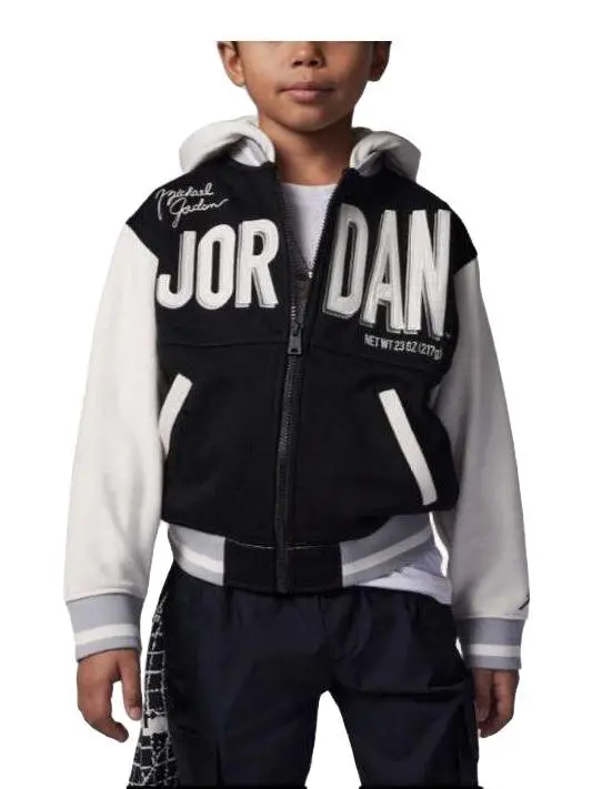 JORDAN Varsity Jacket - Black