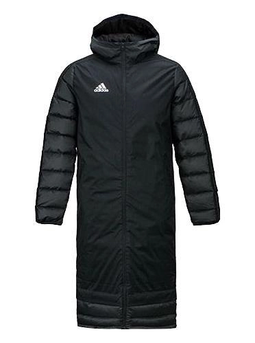 Adidas Long Hooded Down Jacket - Black/black