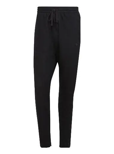 Adidas Originals Solid Color Lacing Black Sports Pants/trousers/joggers - Default Color