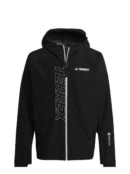 Adidas Alphabet Print Reflective Hooded Jacket - Black