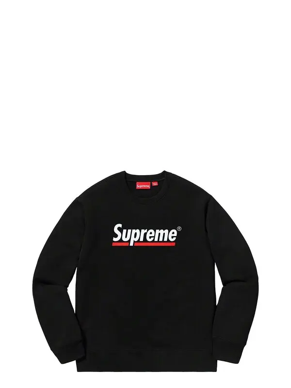 Supreme Underline Crewneck - Black