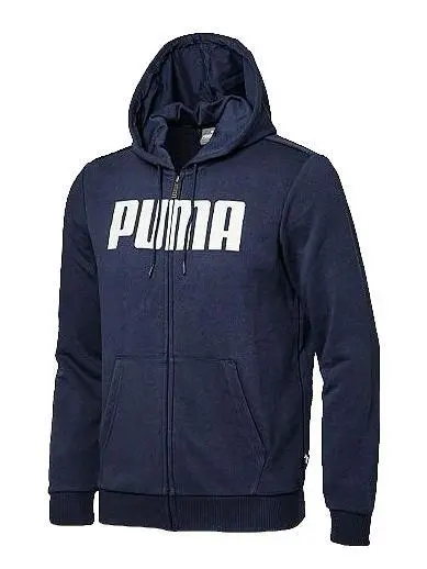 PUMA Hooded Zip-up Jacket With Logo - Blue