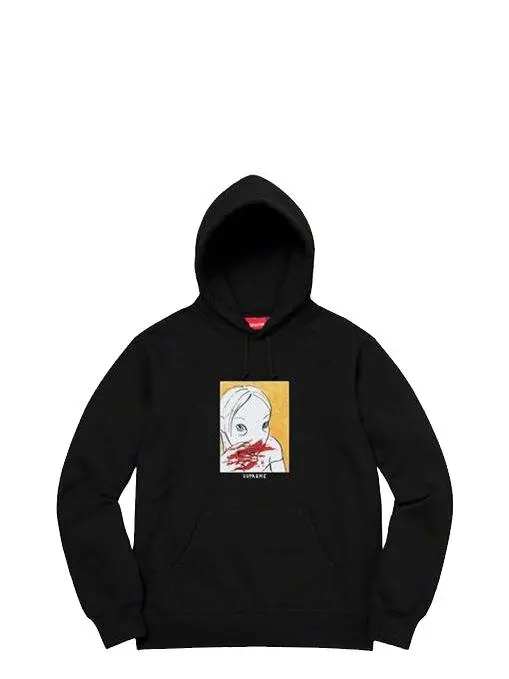 Supreme Nose Bleed Hooded Sweatshirt - Black
