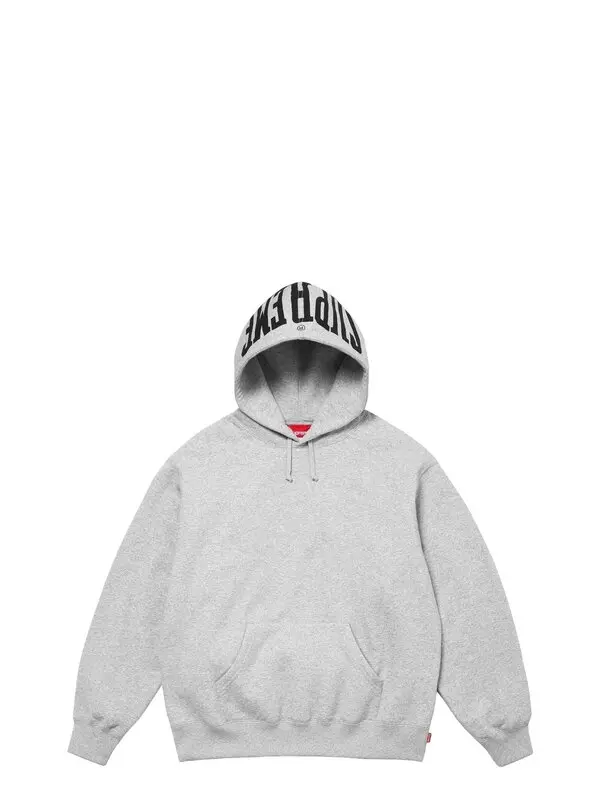 Supreme Mirrored Logo Hooded Sweatshirt - Grey