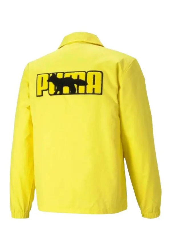 PUMA X Maison Kitsune Coach Jacket - Yellow