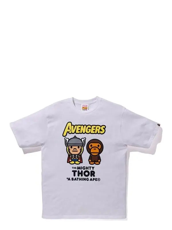 A BATHING APE X Marvel Milo Mighty Thor Tee - White