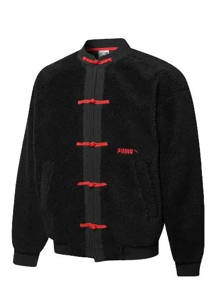 PUMA Imitation Lamb Wool Jacket - Black