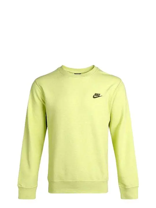 Nike Crewneck Pullover With Embroidered Logo - Green